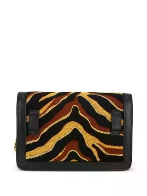 TOD'S Animal-print Shoulder Bag - Black