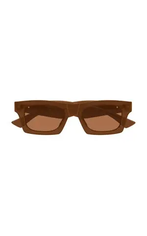 Bottega Veneta Square-frame Acetate Sunglasses - Brown