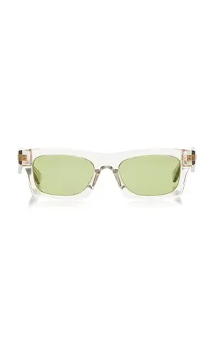 Bottega Veneta Square-frame Acetate Sunglasses - Ivory