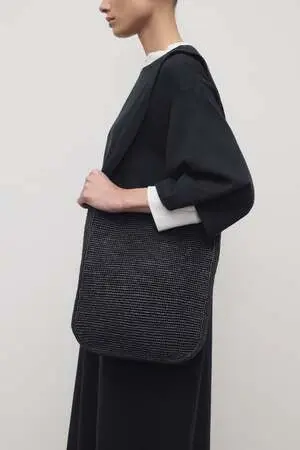 THE ROW Lori Raffia Shoulder Bag