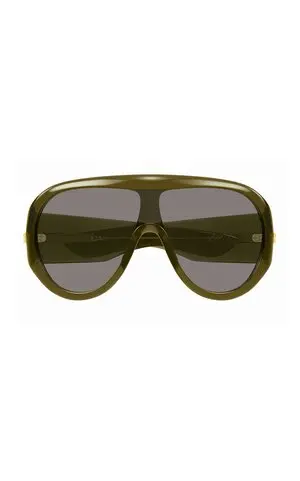 Bottega Veneta Aviator-frame Acetate Sunglasses - Green