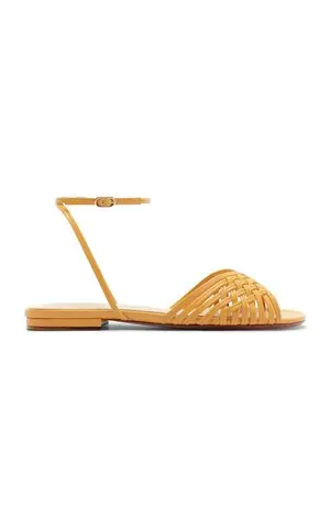 ALEXANDRE BIRMAN Lilian Leather Sandals - Yellow