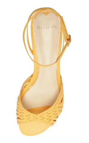 ALEXANDRE BIRMAN Lilian Leather Sandals - Yellow