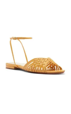 ALEXANDRE BIRMAN Lilian Leather Sandals - Yellow