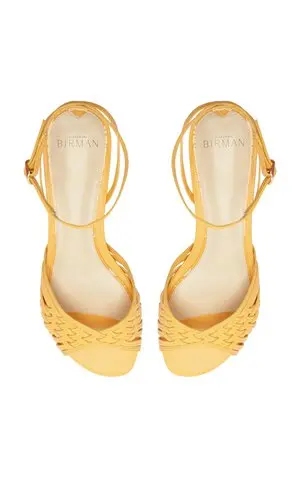 ALEXANDRE BIRMAN Lilian Leather Sandals - Yellow