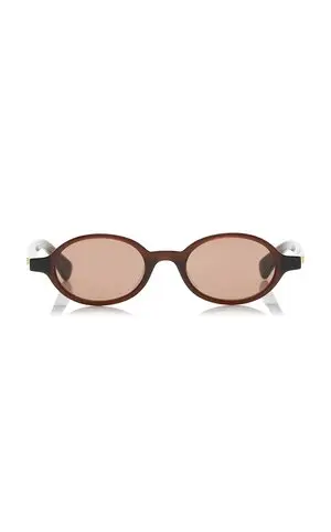 Bottega Veneta Round-frame Acetate Sunglasses - Brown