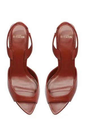 ALEXANDRE BIRMAN Tropicana Leather Sandals - Red