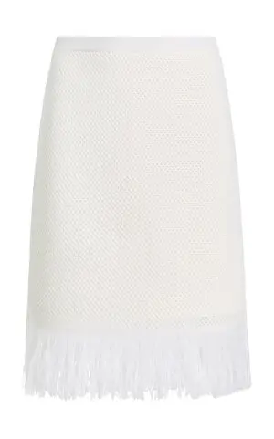 White Wool Skirts