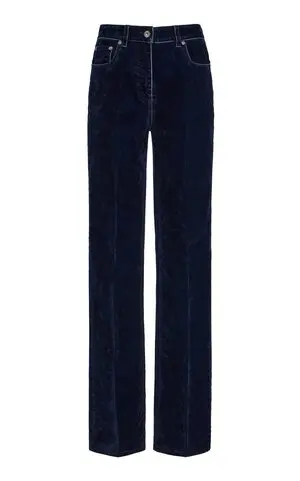 FERRAGAMO Cotton-blend Velvet Trousers