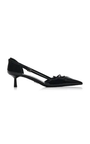 Prada Patent Leather D'orsay Pumps - Black