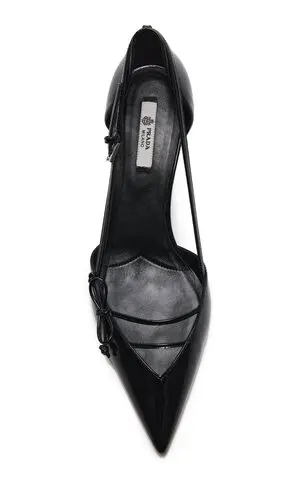 Prada Patent Leather D'orsay Pumps - Black