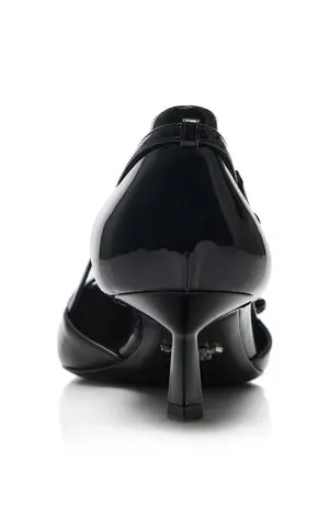 Prada Patent Leather D'orsay Pumps - Black