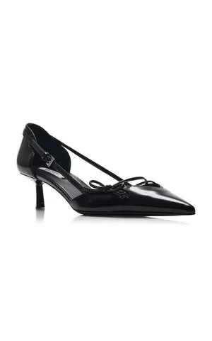 Prada Patent Leather D'orsay Pumps - Black