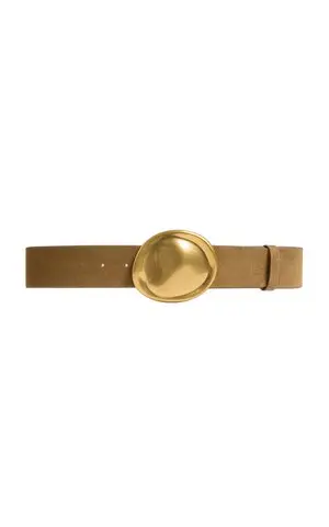 Khaite Keefe Suede Belt - Brown