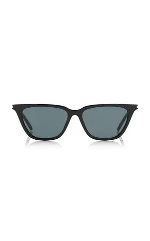 Saint Laurent Sulpice Thin Square-frame Acetate Sunglasses - Black