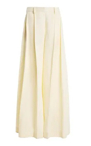TWP Crosby St High-rise Wide-leg Pants - Off-white