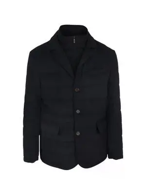 Corneliani Outdoor Button-up Padded Jacket - Blue