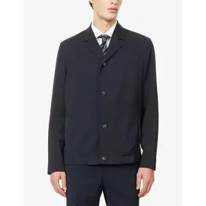 Corneliani Classic-collar Slip-pocket Wool Jacket