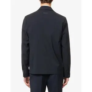 Corneliani Classic-collar Slip-pocket Wool Jacket