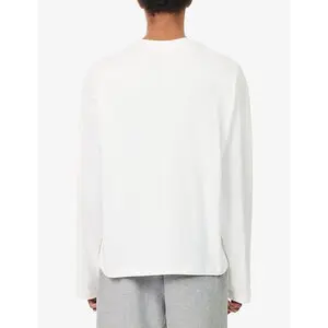 ENTIRE STUDIOS Long-sleeve Relaxed Cotton-jersey T-shirt - White
