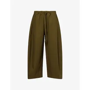 ENTIRE STUDIOS Loft Wide-leg Cotton Trousers - Pine