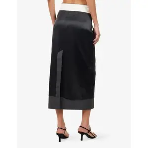 ROHE FRAMES Inside-out Wool-blend Midi Skirt