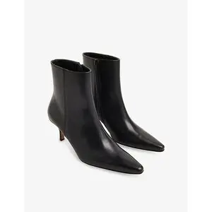 Whistles Pointed-toe Leather Heeled Ankle Boots