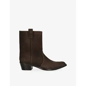 Khaite Clive 35 Suede Ankle Boots - Brown