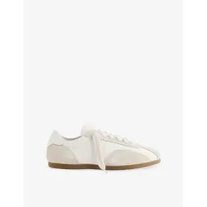REPRESENT Low Pro Leather And Suede Trainers - White