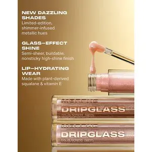 MORPHE Dripglass Dazzled Shimmer Lip Gloss - Pink Sapphire