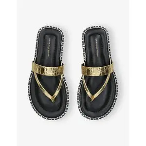 Dries Van Noten Studded Split-toe Leather Sandals