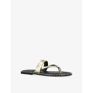 Dries Van Noten Studded Split-toe Leather Sandals