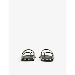 Dries Van Noten Studded Split-toe Leather Sandals