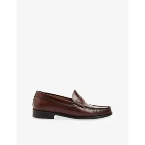 Whistles Manny Leather Loafers - Tan