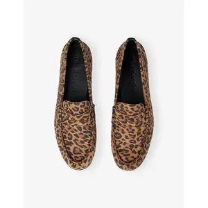 The Kooples Print Leather Loafers