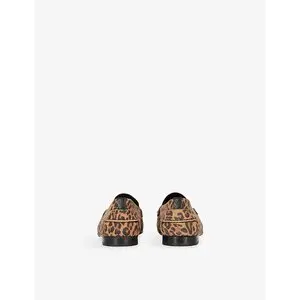 The Kooples Print Leather Loafers