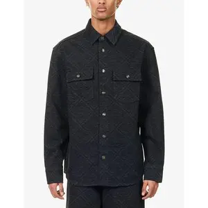 Casablanca Laser Long-sleeve Denim Shirt