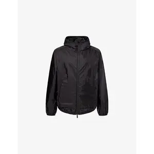 Moncler Granier Logo-print Hooded Shell Jacket - Black