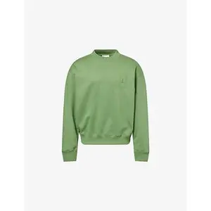Lacoste Tennis Court Embroidered-logo Cotton-blend Sweatshirt - Green