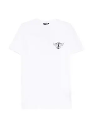 Balmain Graphic-print Crew Neck T-shirt - White