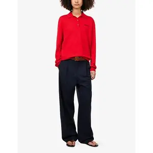 Miu Miu Tailored Straight-leg Wool-blend Trousers
