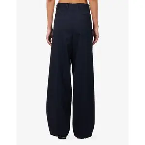 Miu Miu Tailored Straight-leg Wool-blend Trousers
