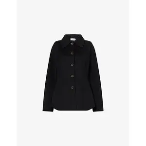 ROHE FRAMES Sculptural Double-faced Wool Jacket - Black