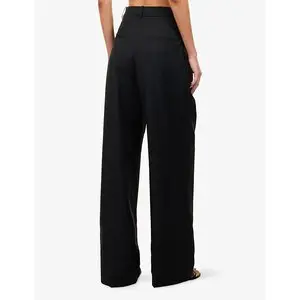 ROHE FRAMES Mid-rise Tailored Wool-blend Trousers