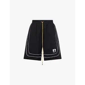 Rhude Logo-print Basketball Shorts - Black