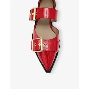 ALLSAINTS Sutton Patent-leather Flats