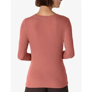 Whistles Essential Ribbed Jersey Top
