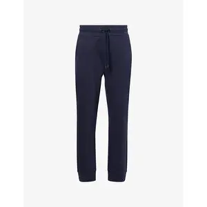 Gant Interlock Tapered Cotton-blend Jogging Bottoms - Evening Blue