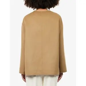 ROHE FRAMES Round-neck Patch-pocket Wool-and-cashmere Jacket
