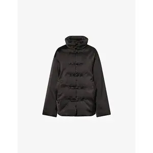 ROHE FRAMES High-neck Padded Woven Jacket - Black